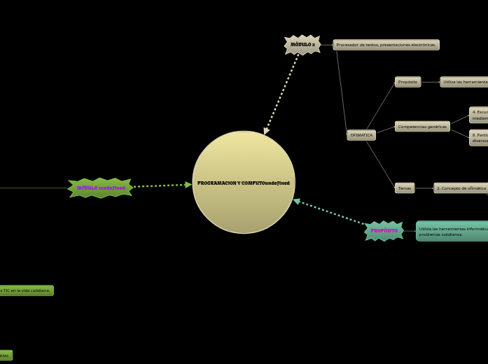 PROGRAMACION Y COMPUTO - Mind Map